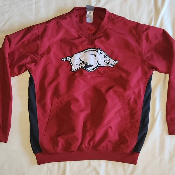 Knights Apparel | Shirts | Vintage Arkansas Razorback Pullover Wind ...